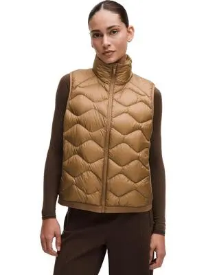 Lululemon Featherweight 900-down-fill Quilted Vest - Camel Brown