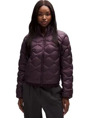Lululemon Featherweight 900-Down-Fill Quilted Jacket Black Plum