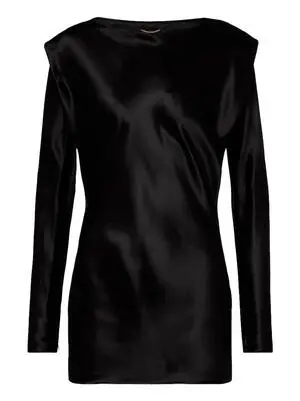 Saint Laurent Silk Satin Top - Black