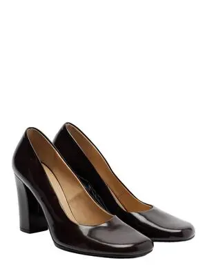 THE ROW Penelope Leather Pumps - Brown