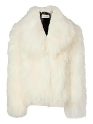 Nour Hammour Mirja Shearling Jacket - White