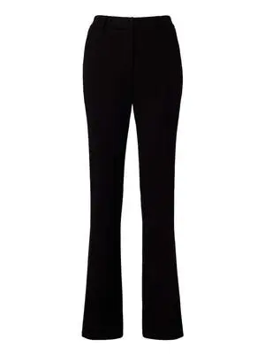 Etro High-rise Flared Wool Pants - Black