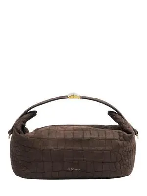 Calvin Klein Andy Small Leather Shoulder Bag - Brown