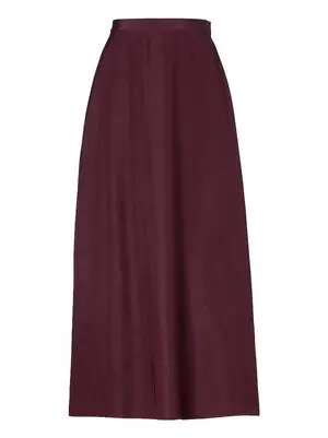 FFORME Carina Satin Maxi Skirt - Burgundy