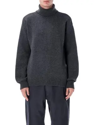 Colorful Standard Recycled Merino Wool Turtleneck - Lava Grey