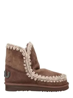 Mou Eskimo 18 Glitter Logo Shoes - Brown