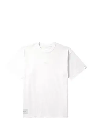 WTAPS Logo-appliquéd Cotton-jersey T-shirt - White