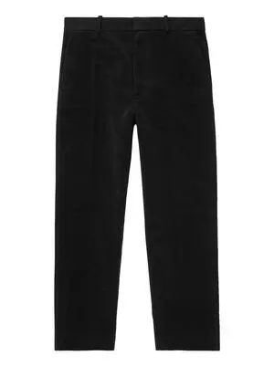 THE ROW Zuma Slim-fit Cropped Trousers - Black