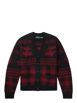 Polo Ralph Lauren Jacquard-knit Cardigan - Red