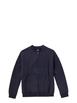 ORSLOW Cotton-jersey Zip-up Sweatshirt - Blue