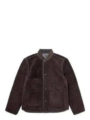 Mr P. Reversible Shearling Jacket - Black