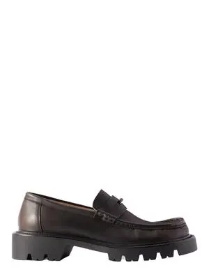 LOEWE Sierra Leather Penny Loafers