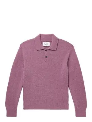 CORRIDOR Baby Alpaca-blend Polo Sweater - Purple