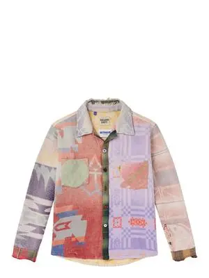 GALLERY DEPT. Marley Retouche Distressed Patchwork Checked Cotton-blend Shirt - Multi