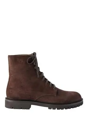 Brunello Cucinelli Polacco Suede Boots - Brown