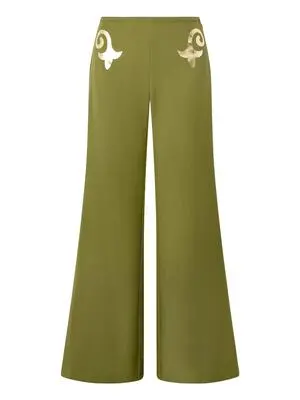 THEMIS Z Sirin Crepe Flared Pants