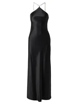 Staud Cadence Faux Pearl-embellished Maxi Dress - Black