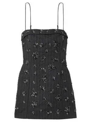 Simkhai Anden Embellished Mini Dress - Gray