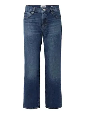 FRAME Hang Mid-rise Straight-leg Jeans - Blue