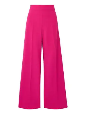 Carolina Herrera Diane Wool-blend Wide-leg Pants - Pink