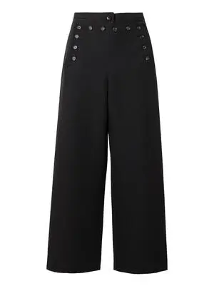 BODE Sailor Wool-twill Pants - Black