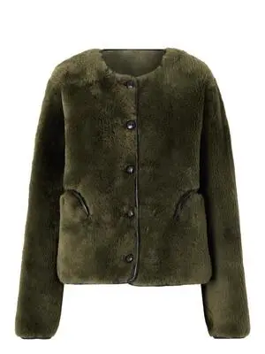 BLAZÉ MILANO Tatoosh Gliss Reversible Shearling Jacket - Green