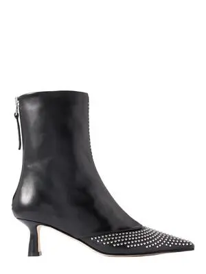 AEYDĒ Sila Studded Leather Ankle Boots