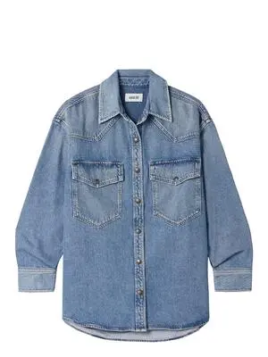 AGOLDE Lotta Denim Shirt - Mid Denim