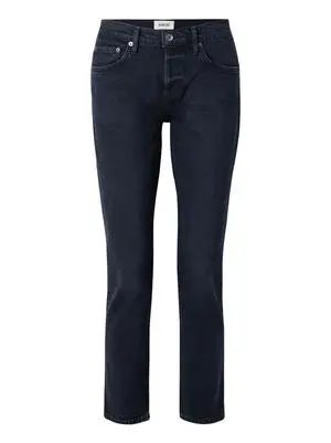 AGOLDE Cocktail Ankle Mid-rise Slim-leg Jeans - Blue
