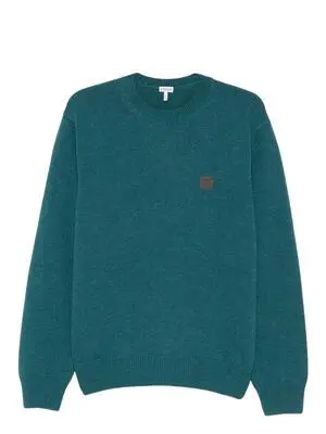 Loewe Anagram Wool Sweater Green