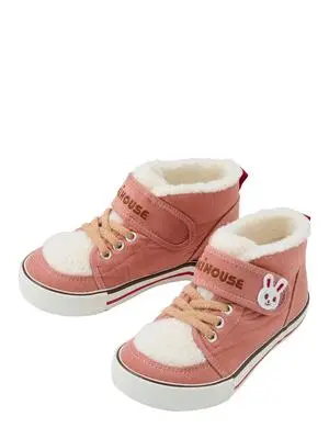 MIKI HOUSE Corduroy Usako Sneakers - Pink