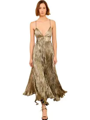 Ulla Johnson Persephone Pleated Cami Gown - Lumen