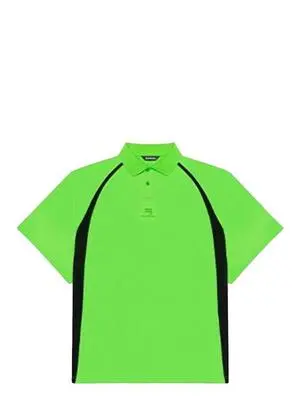 Balenciaga Embroidery Polo Shirt - Green/blacak