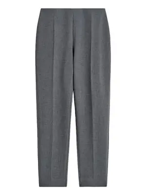 Cos Cropped Slim-leg Trousers - Gray