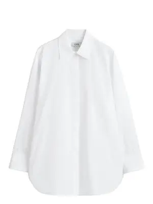 Cos Tailored Cotton Shirt - White