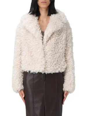 STAND STUDIO Fur Coat - Beige