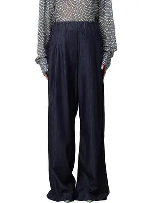 Dries Van Noten Wide Leg Pants - Indigo