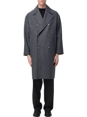 HEVO Double Breasted Coat - Charcoal