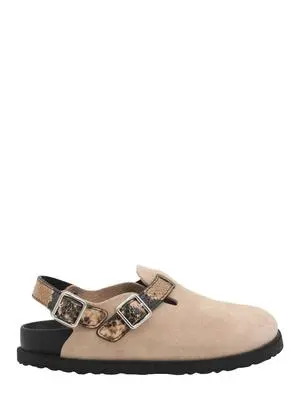 BIRKENSTOCK Buckled Clogs - Beige