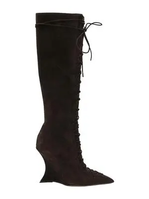 Paris Texas Knee High Boots - Black