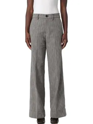 MASON'S Wide Leg Trousers - Grey