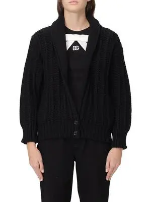 Dolce & Gabbana Shawl Collar Sweater - Black