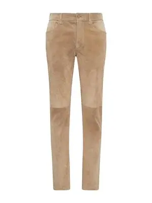 Gabriela Hearst Anthony Five-pocket Suede Pant - Camel