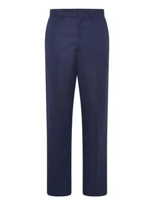 Gabriela Hearst Harold Wool Cashmere Flannel Trousers - Navy