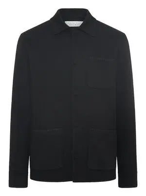 Gabriela Hearst Ulu Chore Jacket In Recycled Cashmere - Black