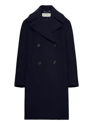 Dries Van Noten Long Coat Blue