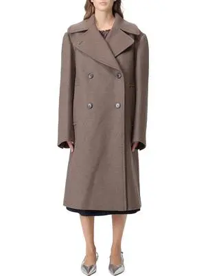 Dries Van Noten Long Coat Brown