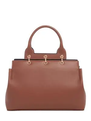 Gabriela Hearst Small Amethyst Tote Bag In Nappa Leather - Cognac
