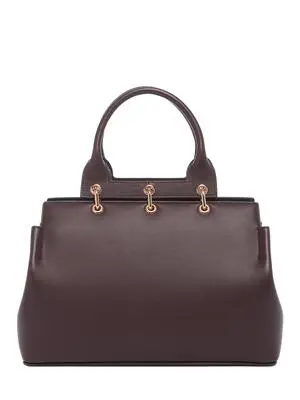 Gabriela Hearst Small Amethyst Tote Bag - Bordeaux