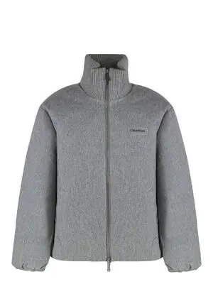 Calvin Klein Quilted Mélange Jacket - Grey